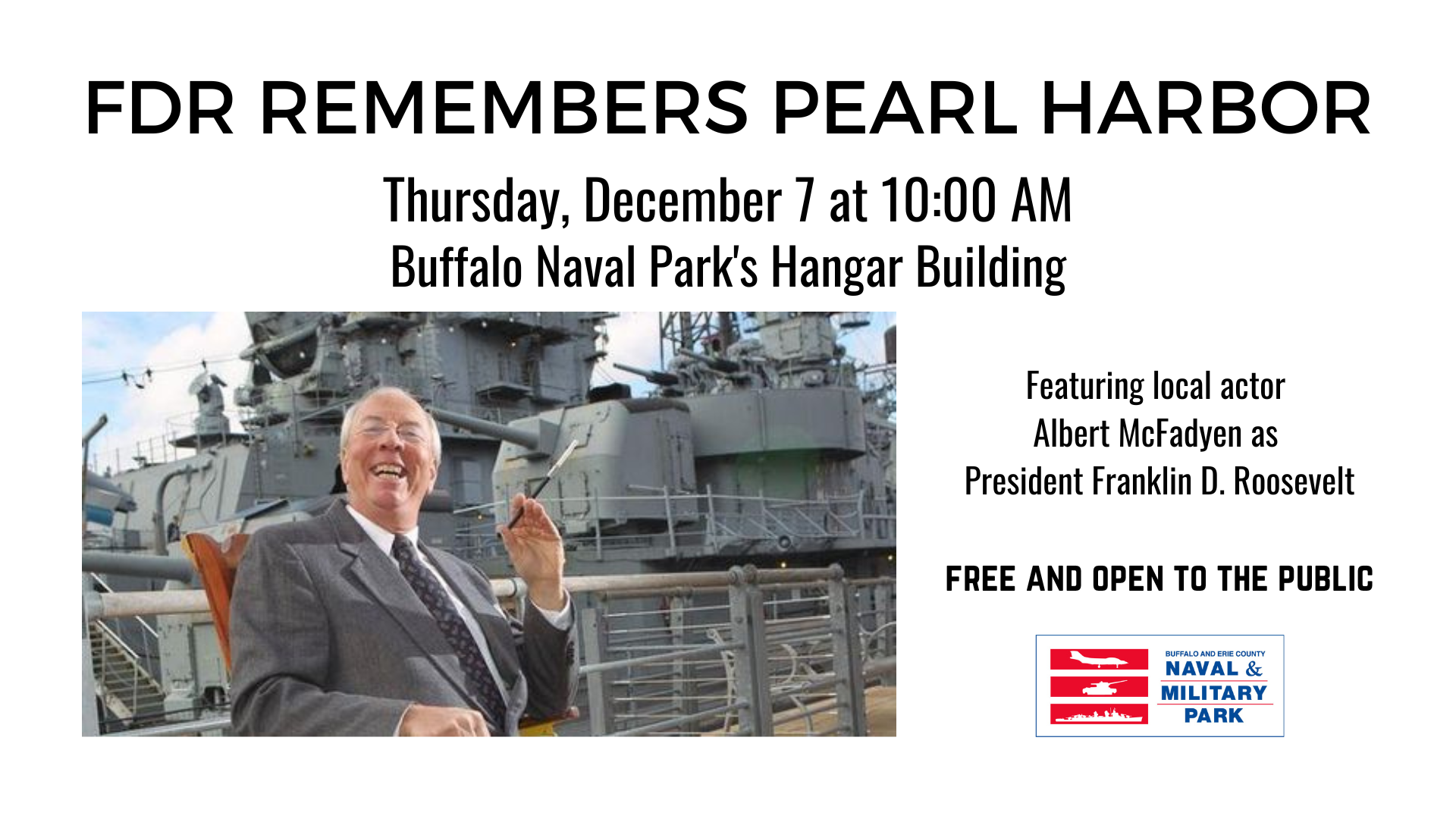FDR Remembers Pearl Harbor - Buffalo Naval Park