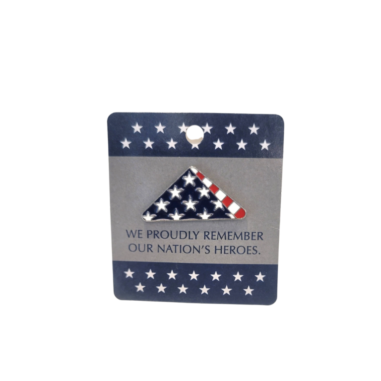 Folded Flag Pin - Buffalo Naval Park