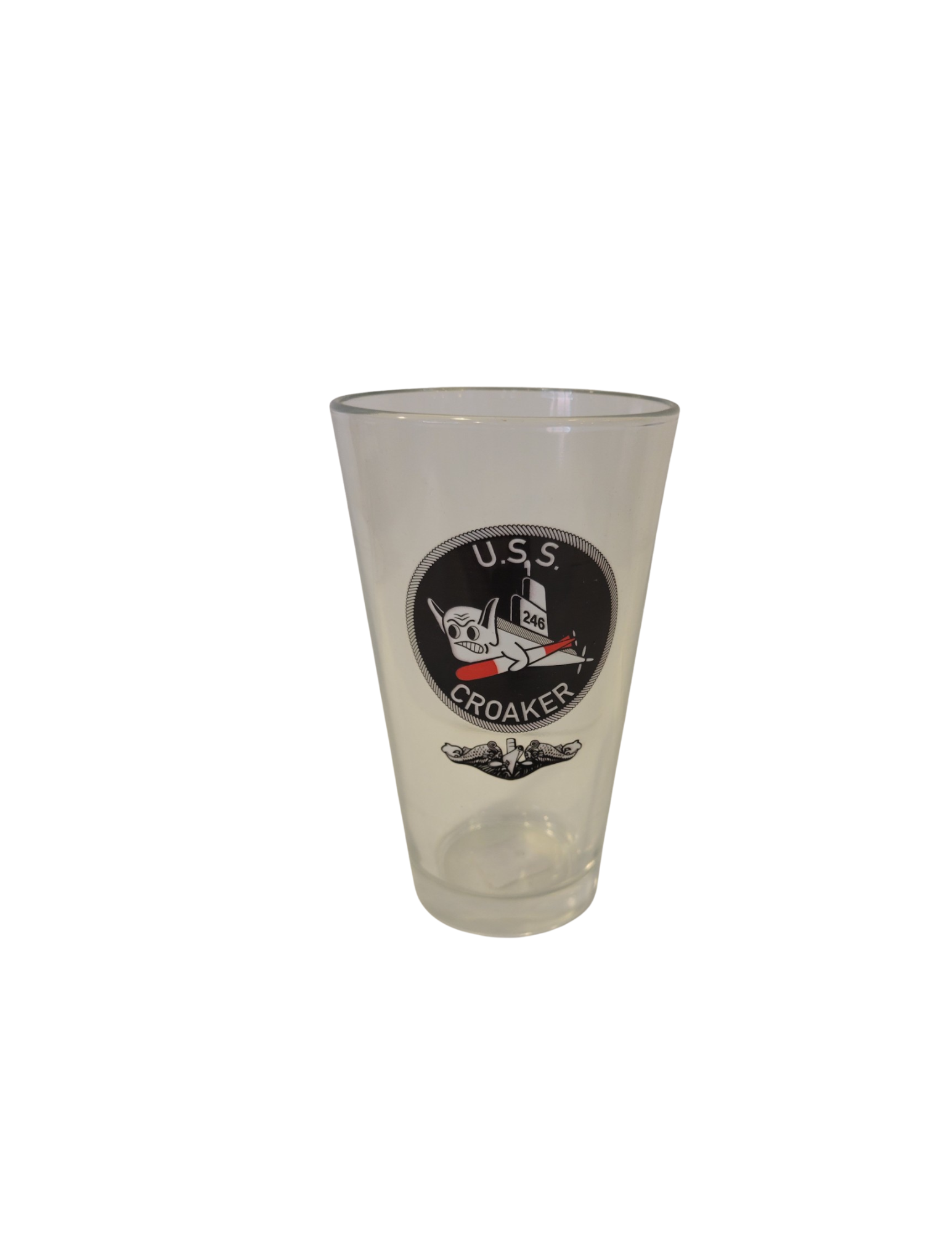 USS Croaker Pint Glass - Buffalo Naval Park
